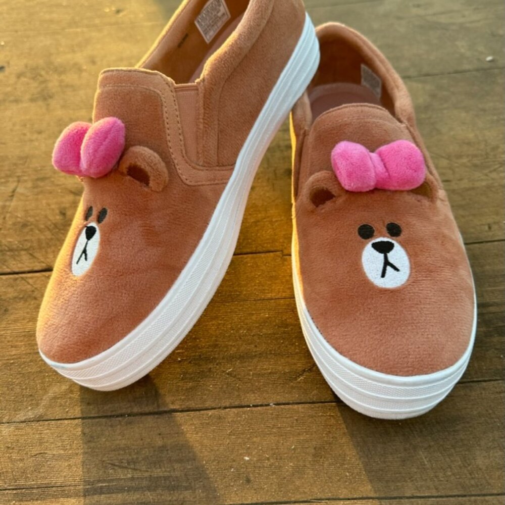 Skechers Line Friends Choco Teddy Bear Plush Pal Snea… - Gem